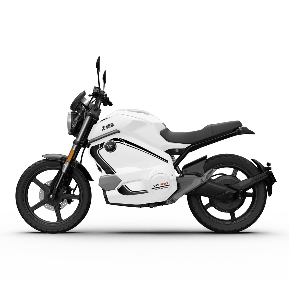 Купить электромотоцикл WHITE SIBERIA SUPER SOCO TC WANDERER PRO (Белый ...